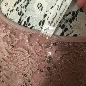 Perseption | Sweaters | Perception Concept Pink Floral Lace Top | Poshmark